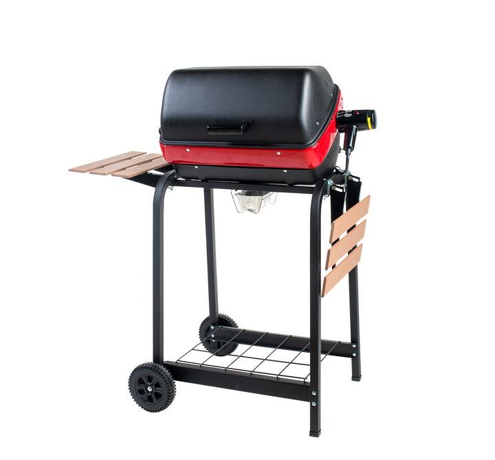 3-Zone Cart Electric Grill with Side Tables – Americana Grills